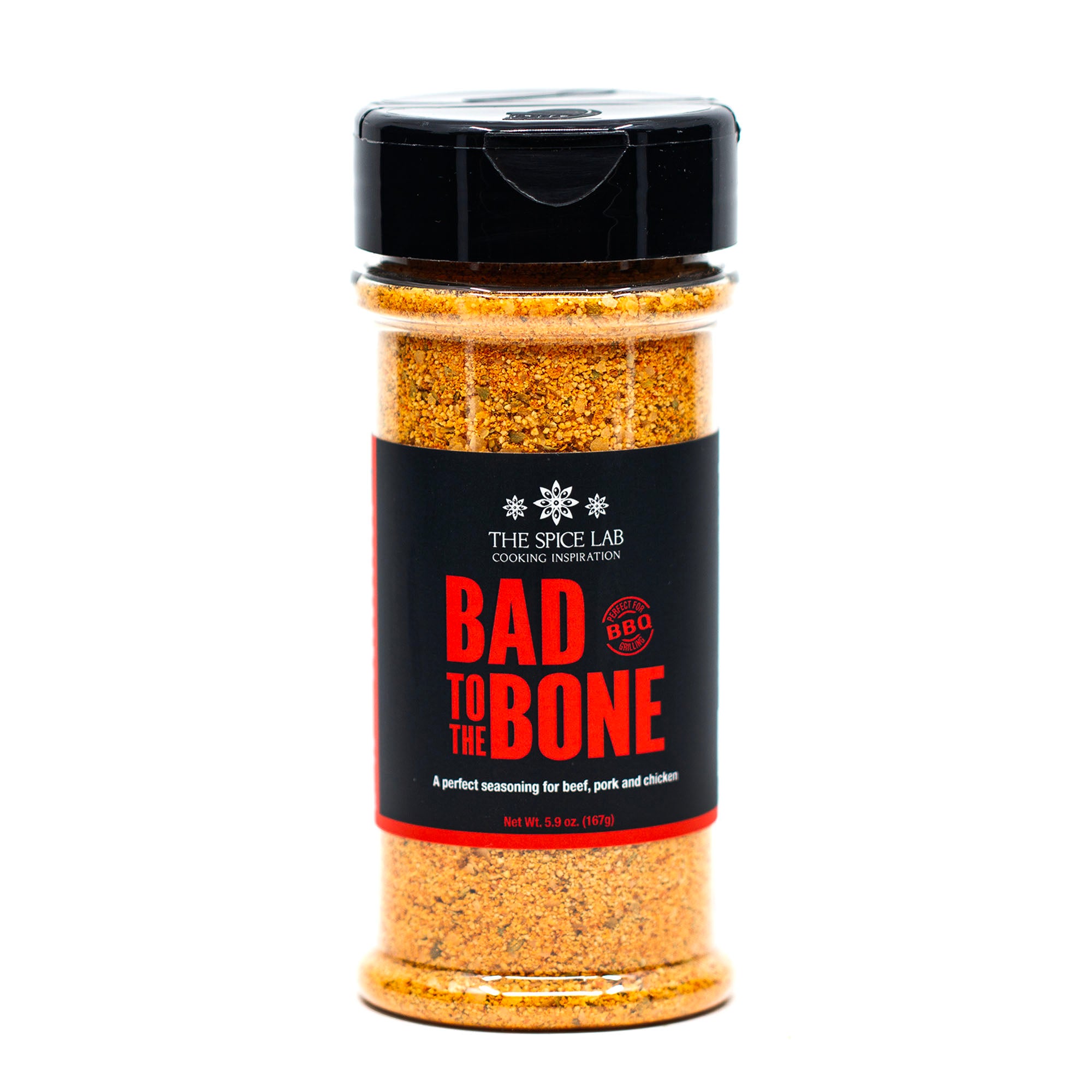 Bad to the Bone Barbecue Seasoning - Case of 6 - 5.9 oz Shaker Jars ...