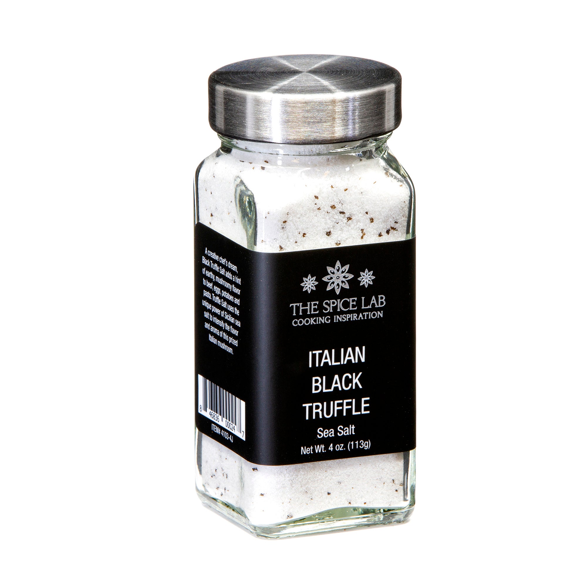 Italian Black Truffle Sea Salt - Case of 6 - 4 oz French Jars ($9.56 e ...